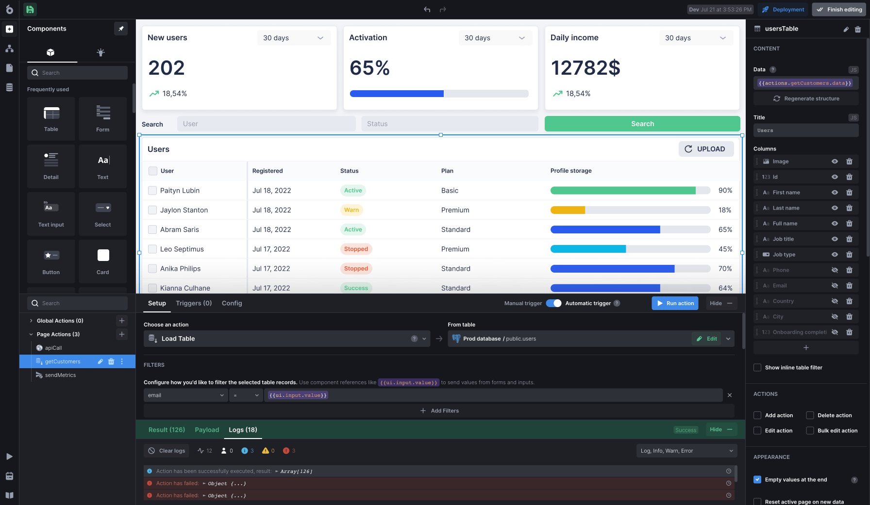 Top 7 Retool alternatives | UI Bakery